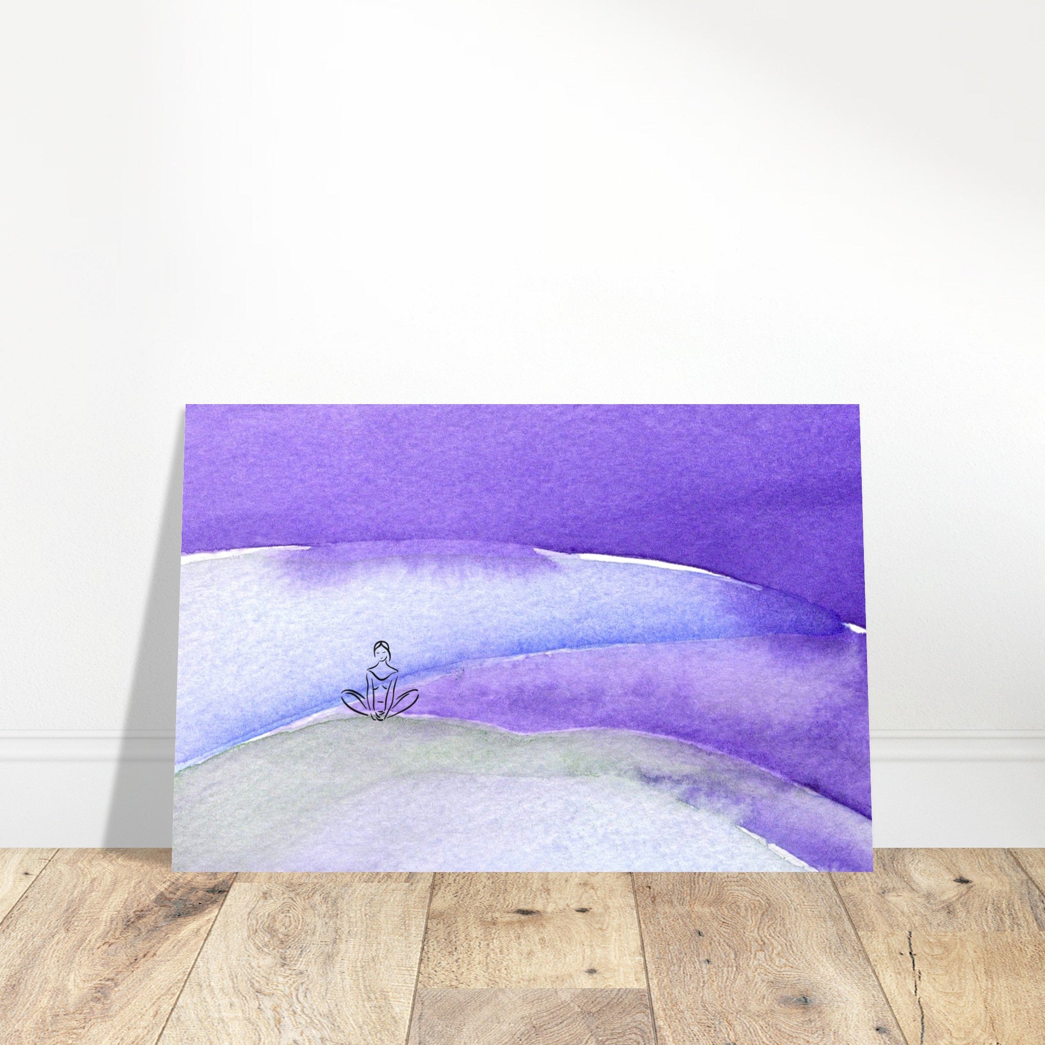 Zen Watercolor Series 3 Yoga Landscape Bound Angle Pose Poster ...
